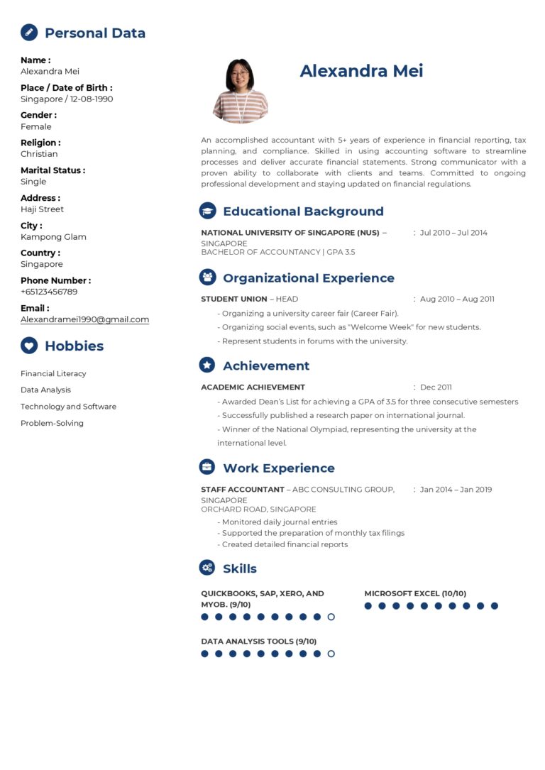 CV Accountant Example Template & Writing Tips for 2025 - Blog BikinCV.co